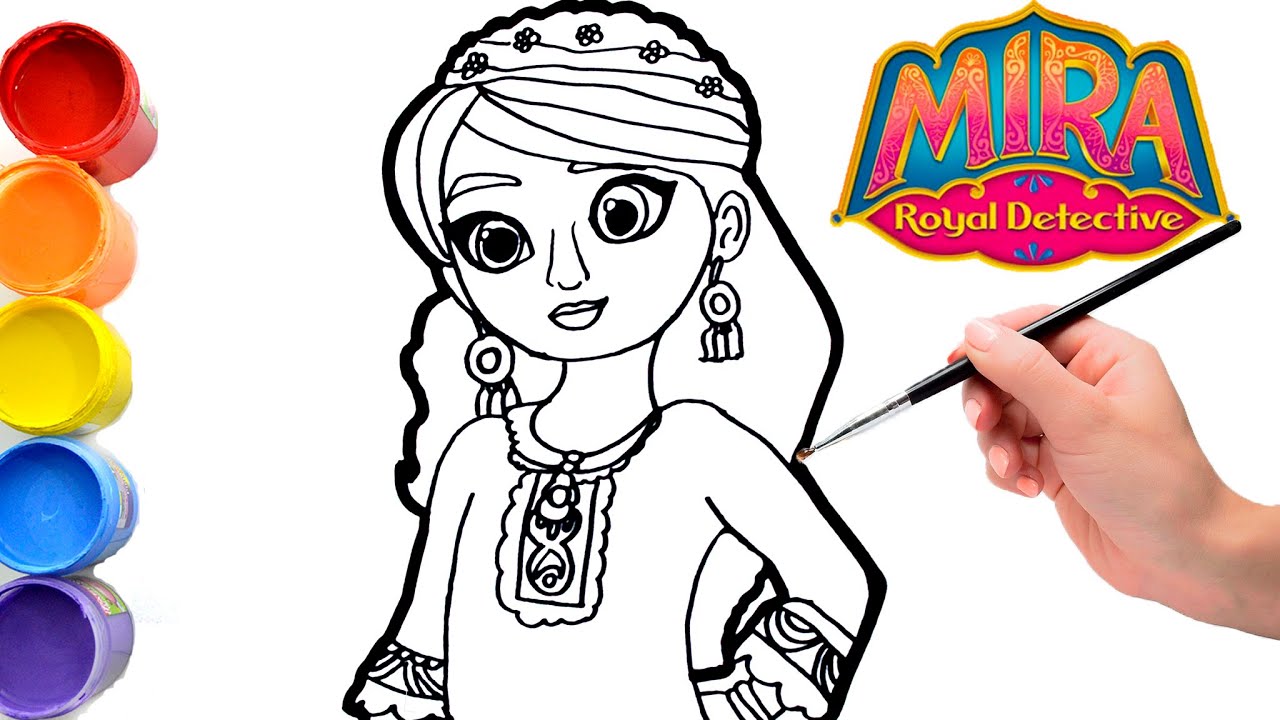 🔴 How to draw Meena Mira, Royal Detective - Cast - Mira, Royal / We're ...