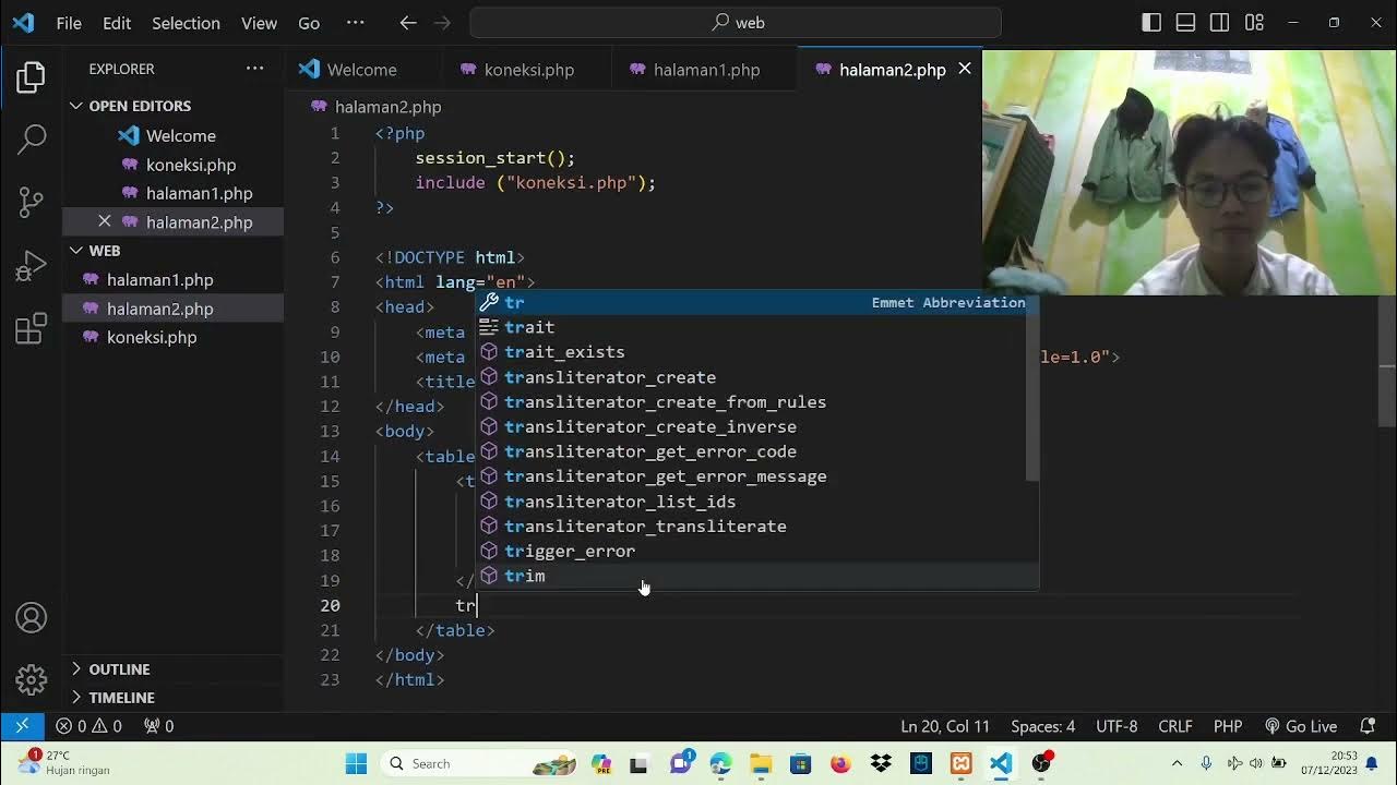 Tugas Pemrograman Web - YouTube