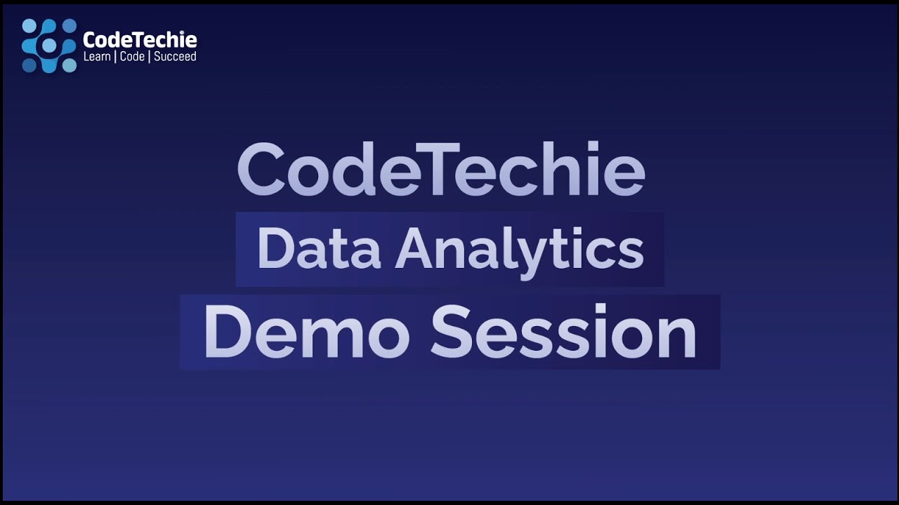 Demo session Data Analytics By CodeTechie - YouTube