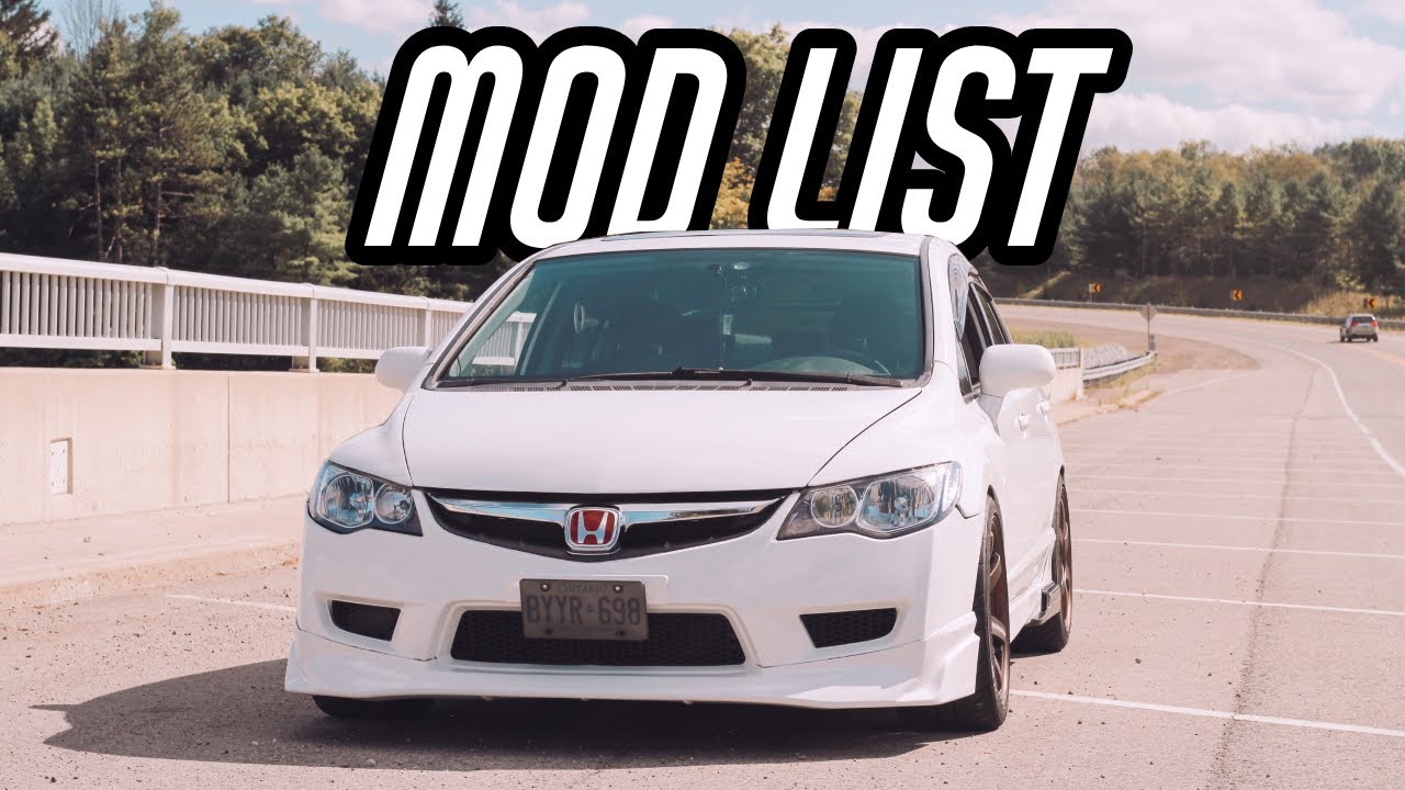 MOD LIST on my FD2 Inspired Honda Civic Si (FA5) (2006-2011) - YouTube
