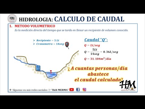 CALCULO DE CAUDAL - MÉTODO VOLUMETRICO | HIDROLOGIA | #HebMERMA - YouTube