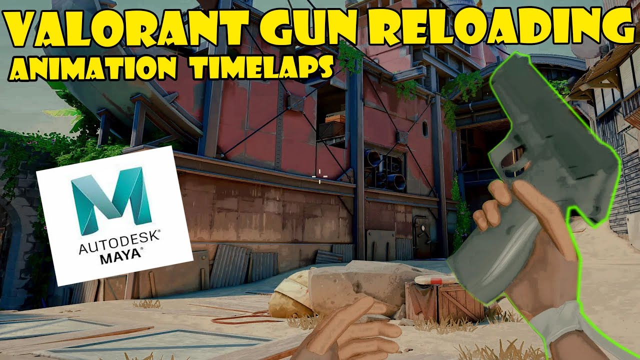 #valorant Pistol Reload animated in MAYA - YouTube