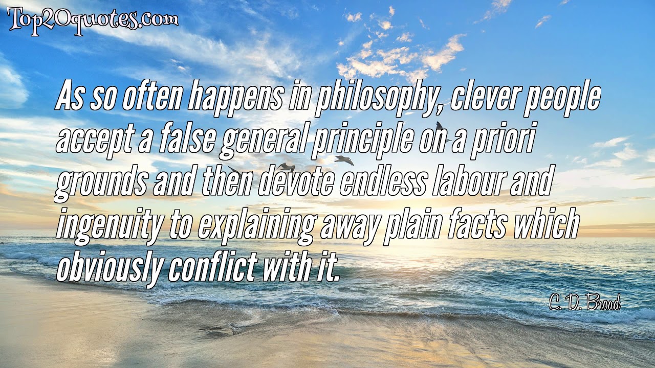 ➿ Top 10 Quotes of C. D. Broad - Philosopher - YouTube