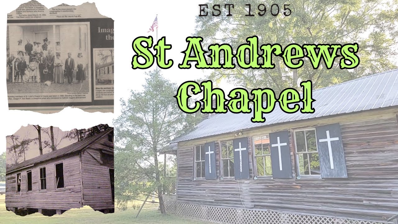 118 Year Old St. Andrews Chapel, Creola, AL, - South Alabama - YouTube