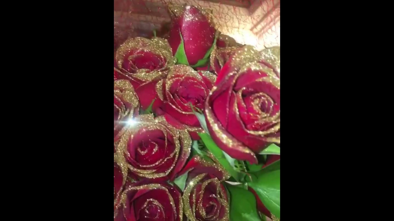 Never Before Seen Roses- 🌹 Gold Tip Roses - YouTube