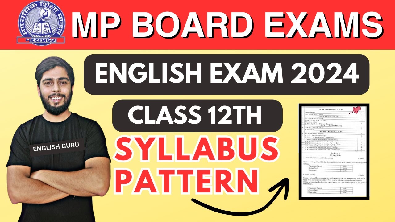 MP Board Class 12 English Exam: Exam guide - YouTube