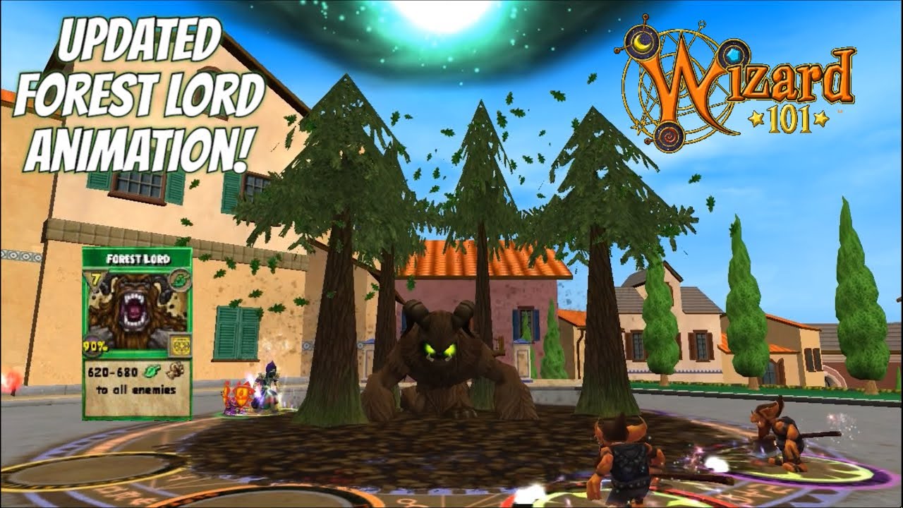 Wizard101: UPDATED FOREST LORD ANIMATION! 4-20-2021 - YouTube