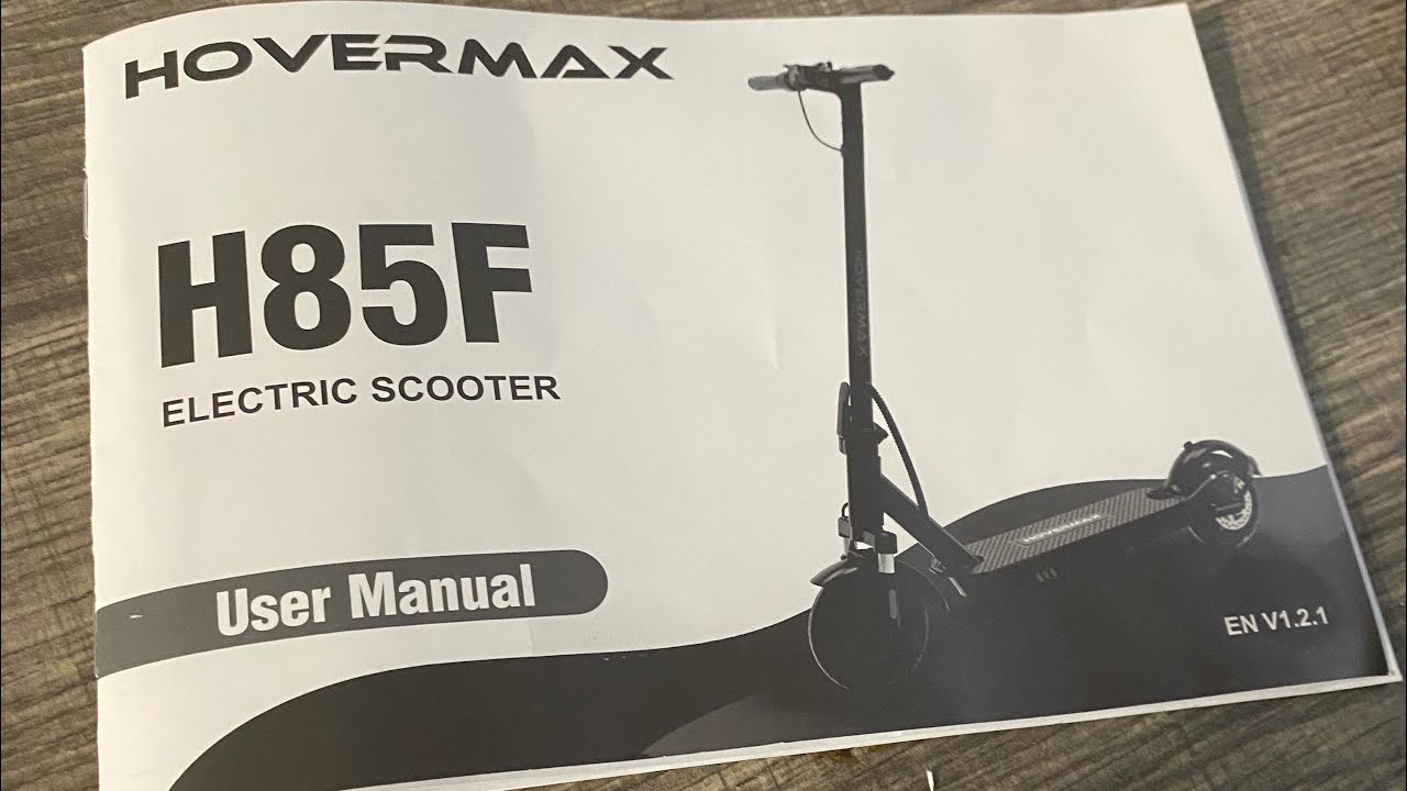 HOVERMAX Electric Scooter Manuel - YouTube