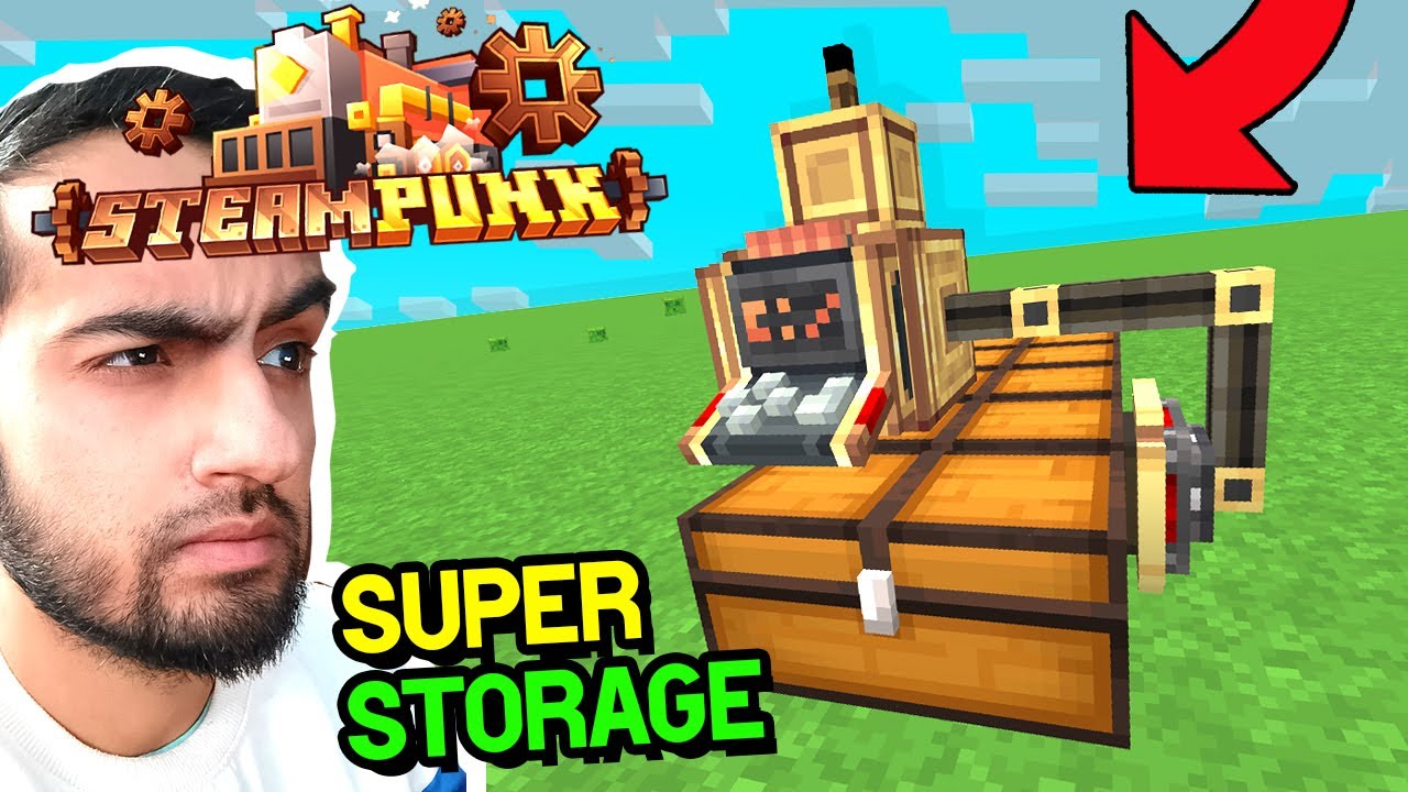 I Made SUPER STORAGE System in SteamPunk Minecraft #4 - YouTube