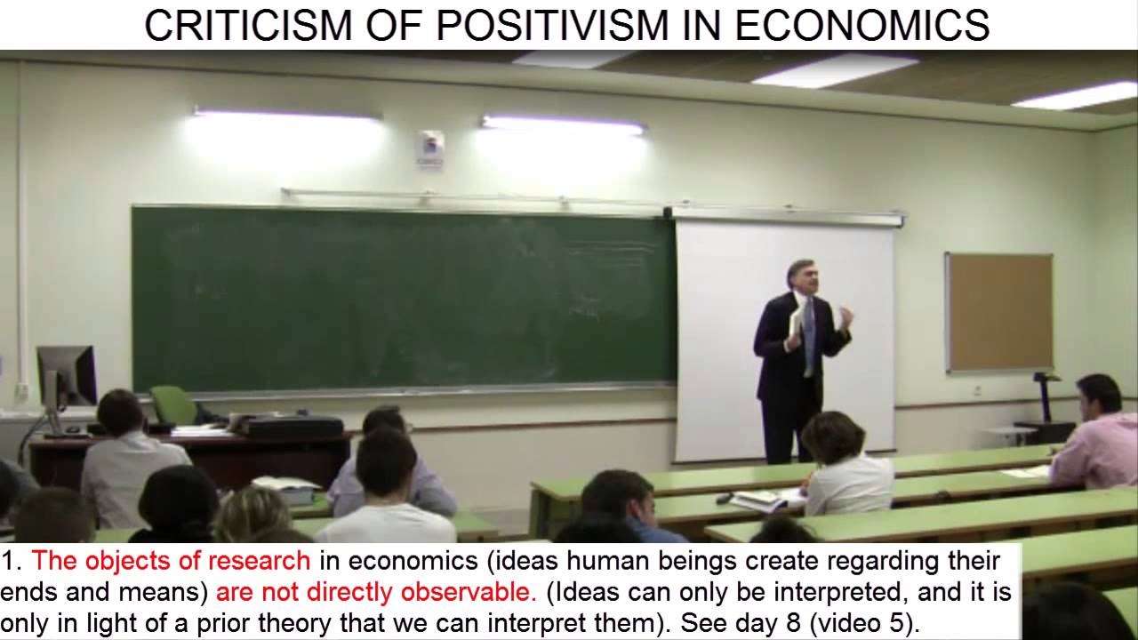 Day 10 (video 1) - Criticism of Positivism in Economics (1) - YouTube