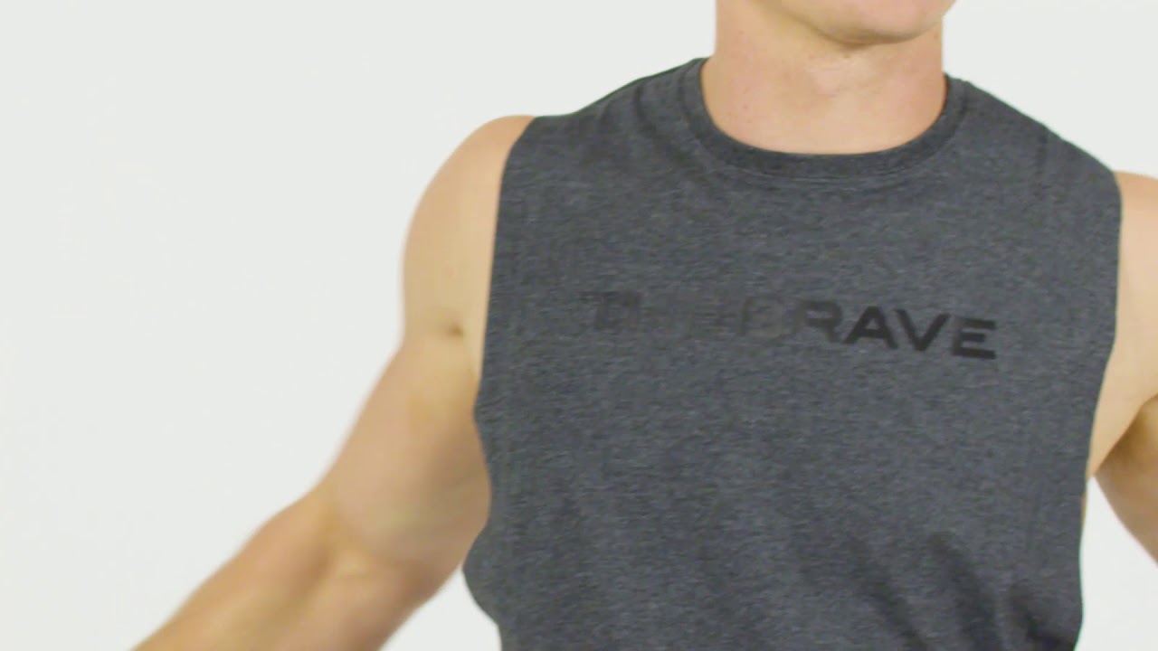 The Brave - Muscle Tank - Charcoal/Black - YouTube