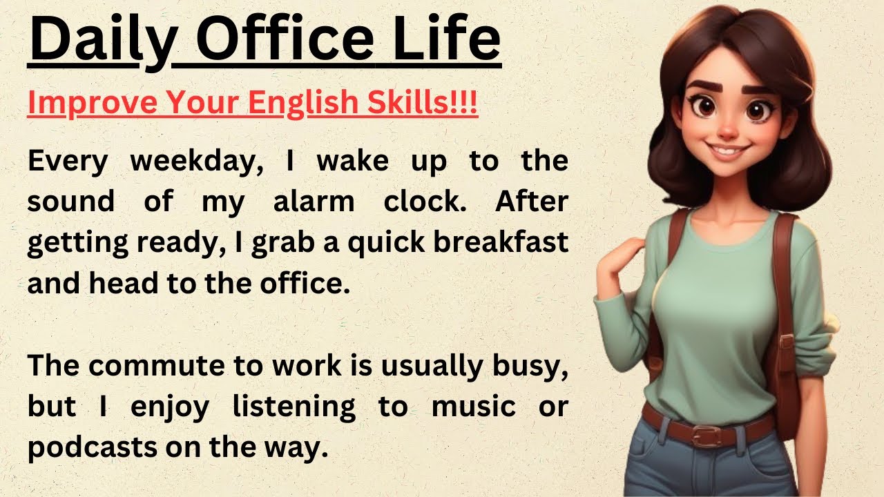 Learn English Through Story|Daily Office Life|Graded Reading|English ...