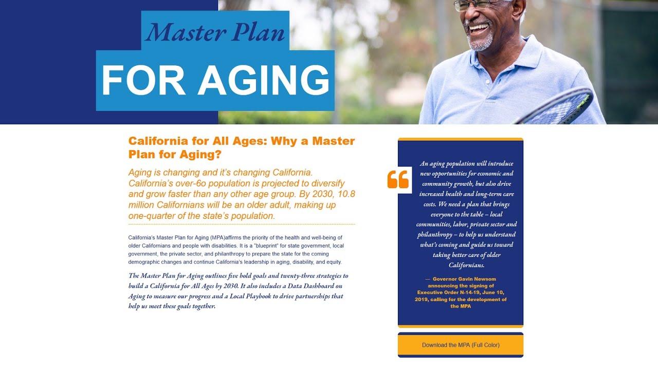 California Master Plan for Aging - YouTube