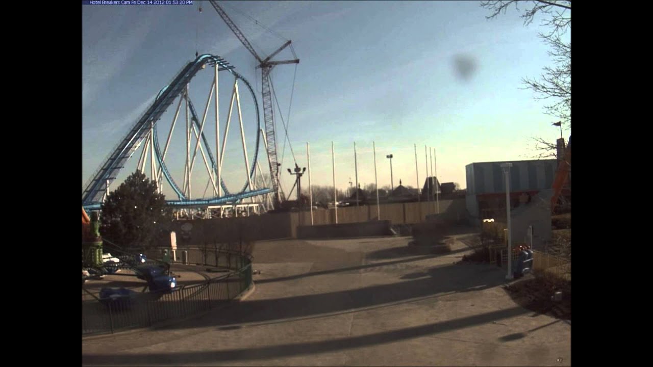 Cedar Point 2013: GateKeeper Construction Time Lapse (Week 19: 12/10/12 ...
