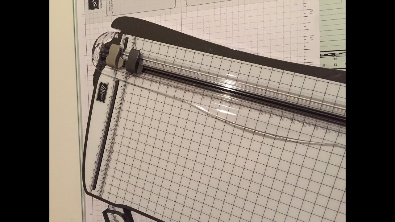 Stampin' Up! Paper Trimmer demo. - YouTube