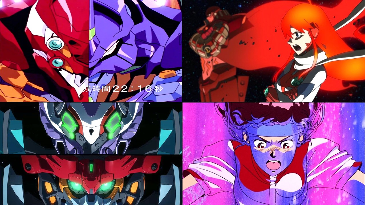 GQuuuuuuX x GFreD MAV (Gundam Gainax Comparison)[EVA Diebuster ...