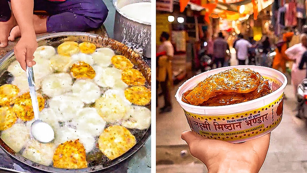 She Tried Tasty And Spicy Street Asian Food 😋🌶️ - YouTube