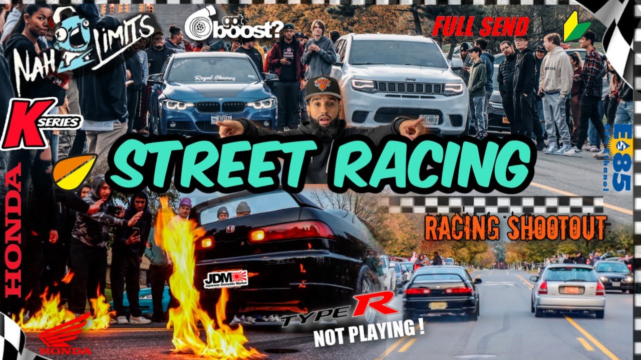 STREET RACES TRACK HAWK VS 340 & STI | K 20 VS BOOSTED B SERIES JDM ...