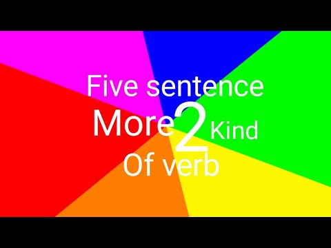 five sentence more second kind of verb - YouTube