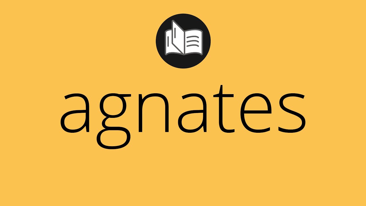 What AGNATES means • Meaning of AGNATES • agnates MEANING • agnates ...
