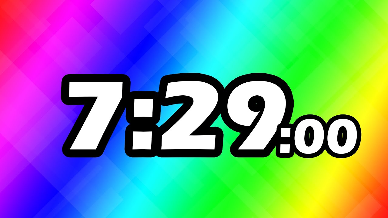 7 Minutes and 29 Second TIMER Countdown - YouTube