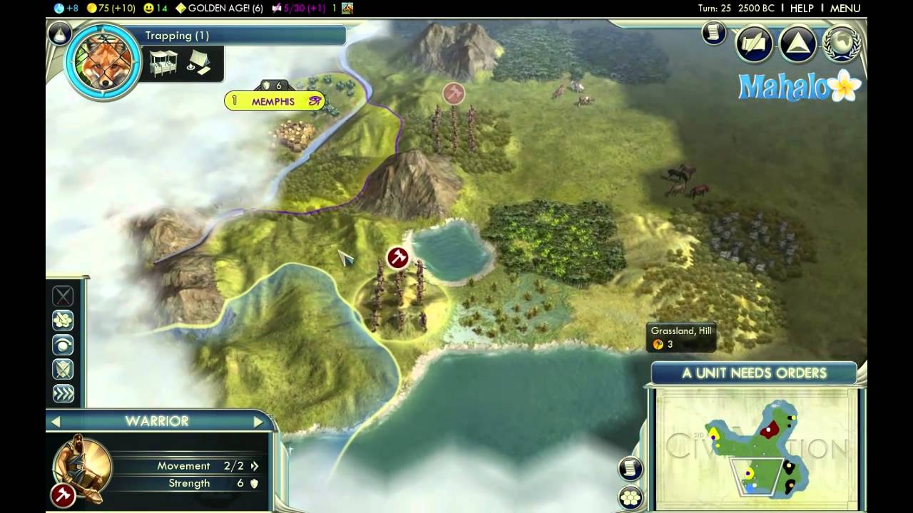 Sid Meier's Civilization V Walkthrough - England - Classical era (part ...