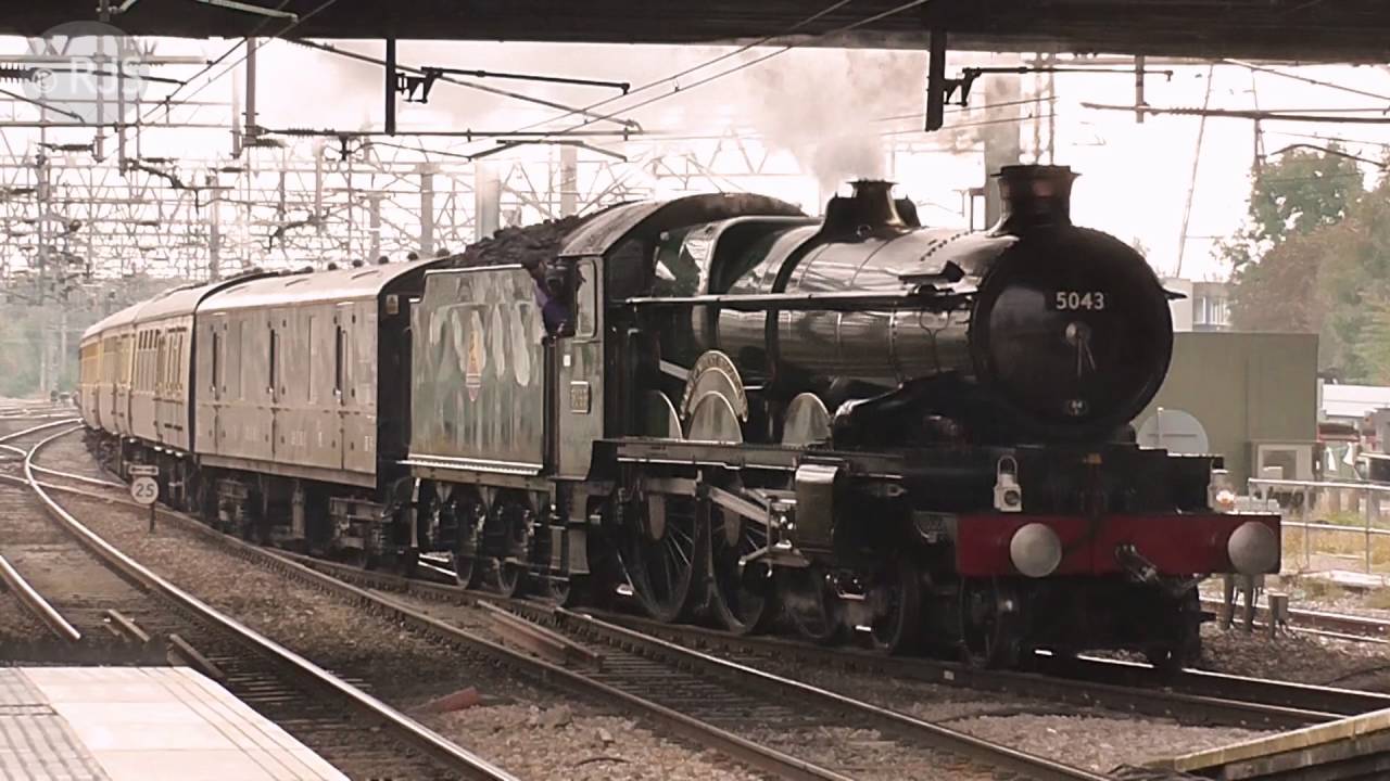 5043 'Earl of Mount Edgcumbe' at Stafford on 22 October 2016 - YouTube