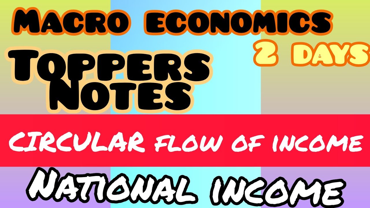 #1 Circular Flow Of Income| NOTES | class12 Macroeconomics - YouTube