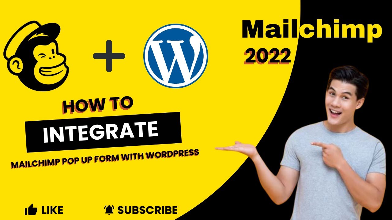 How to integrate mailchimp pop up form with wordpress - YouTube