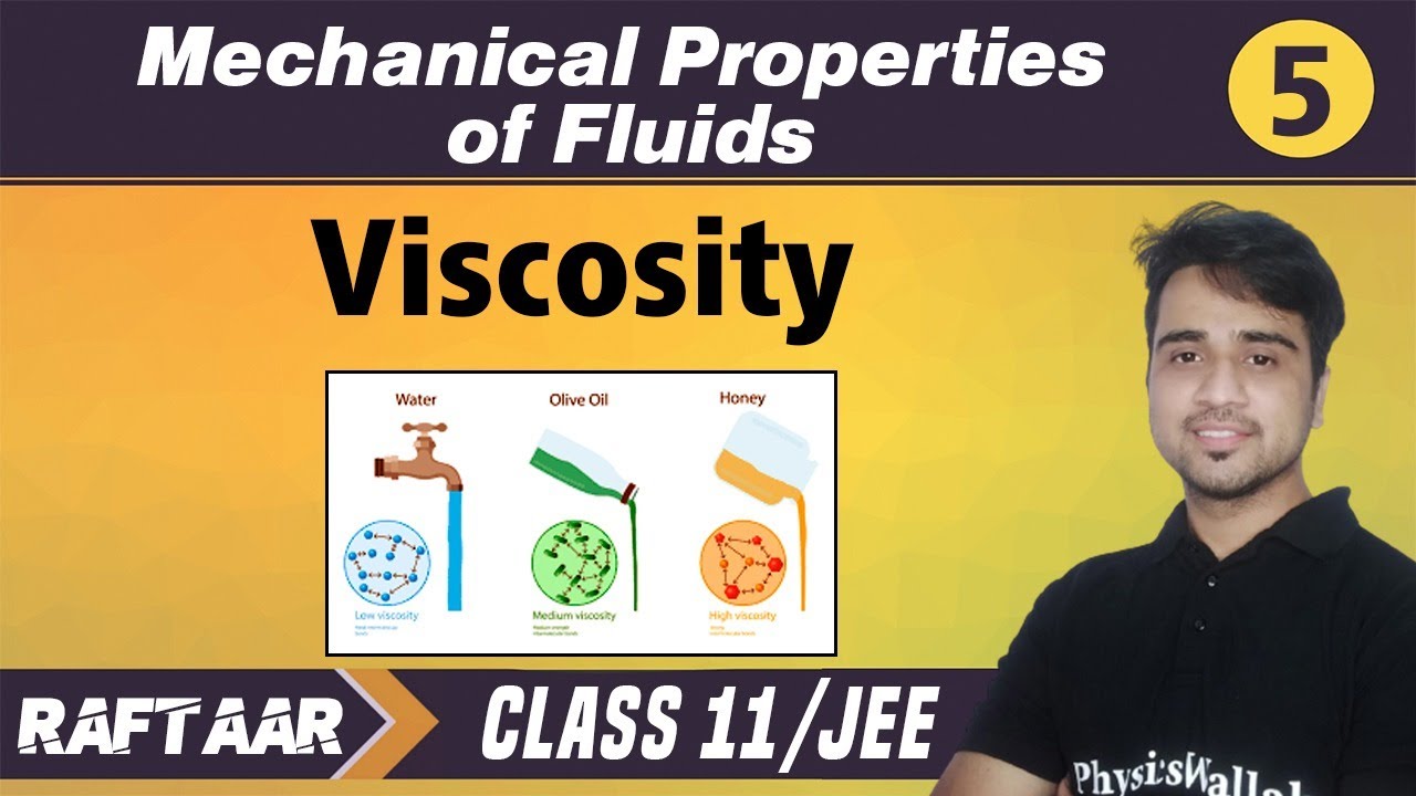 Mechanical Properties of Fluids 05 | Viscosity | Class 11/JEE - YouTube