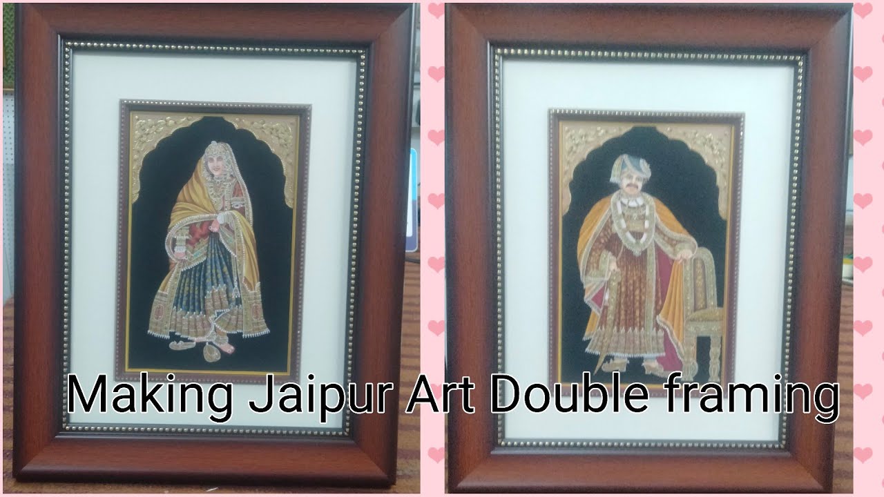 Jaipur Art double frame making - YouTube