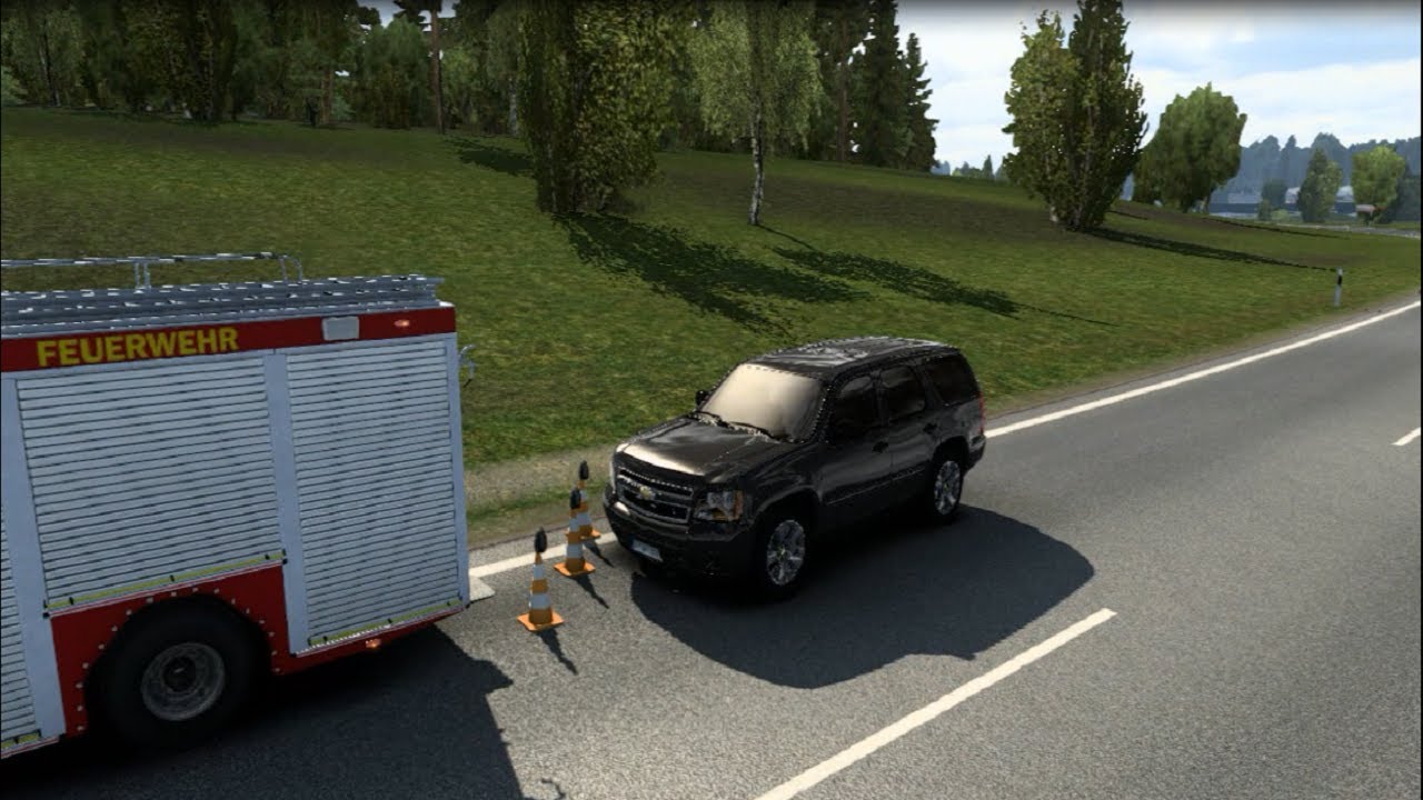 Driving Chevrolet Tahoe using american truck simulator mods - american ...