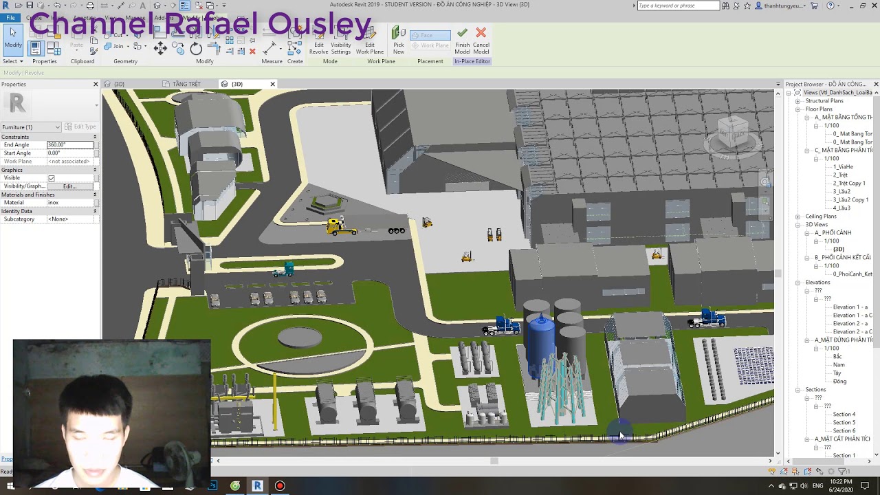 3D perspective with Autodesk Revit 2019 software Part 5 Full HD - YouTube