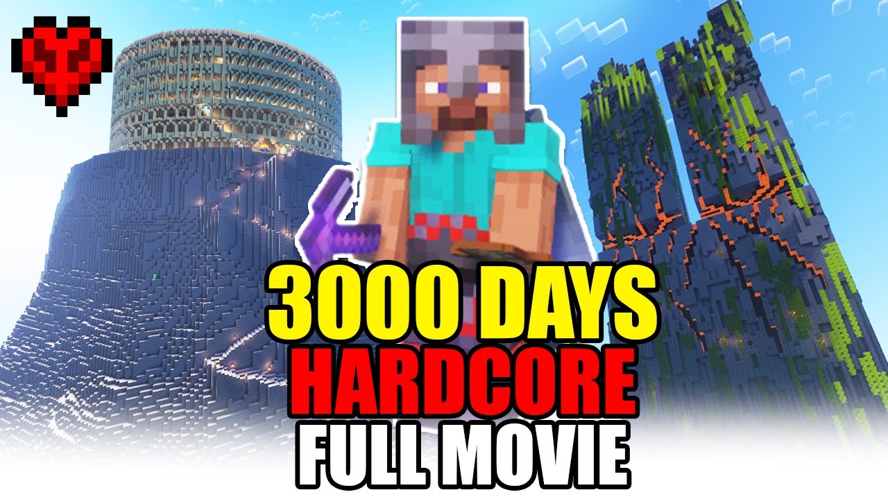 I Survived 3000 Days In Hardcore Minecraft! - YouTube