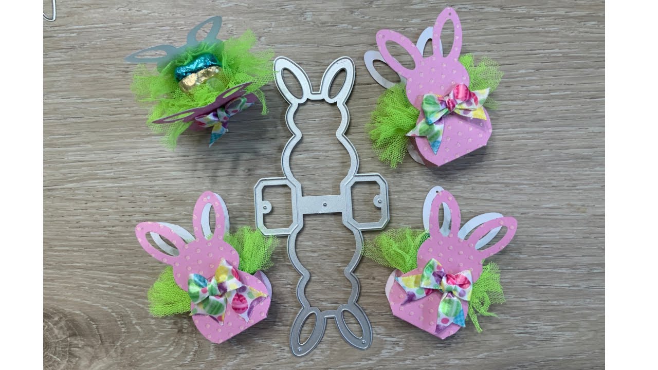 Sweet bunny place setting boxes - YouTube
