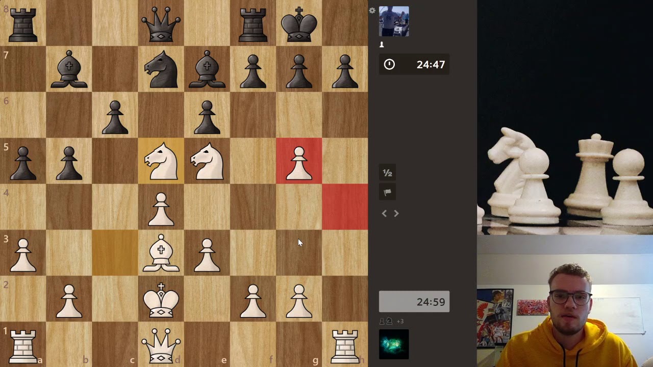 CHESS TRAINING GAME: Rough Mouse Slip Leads to Aggressive Game ~ On ...