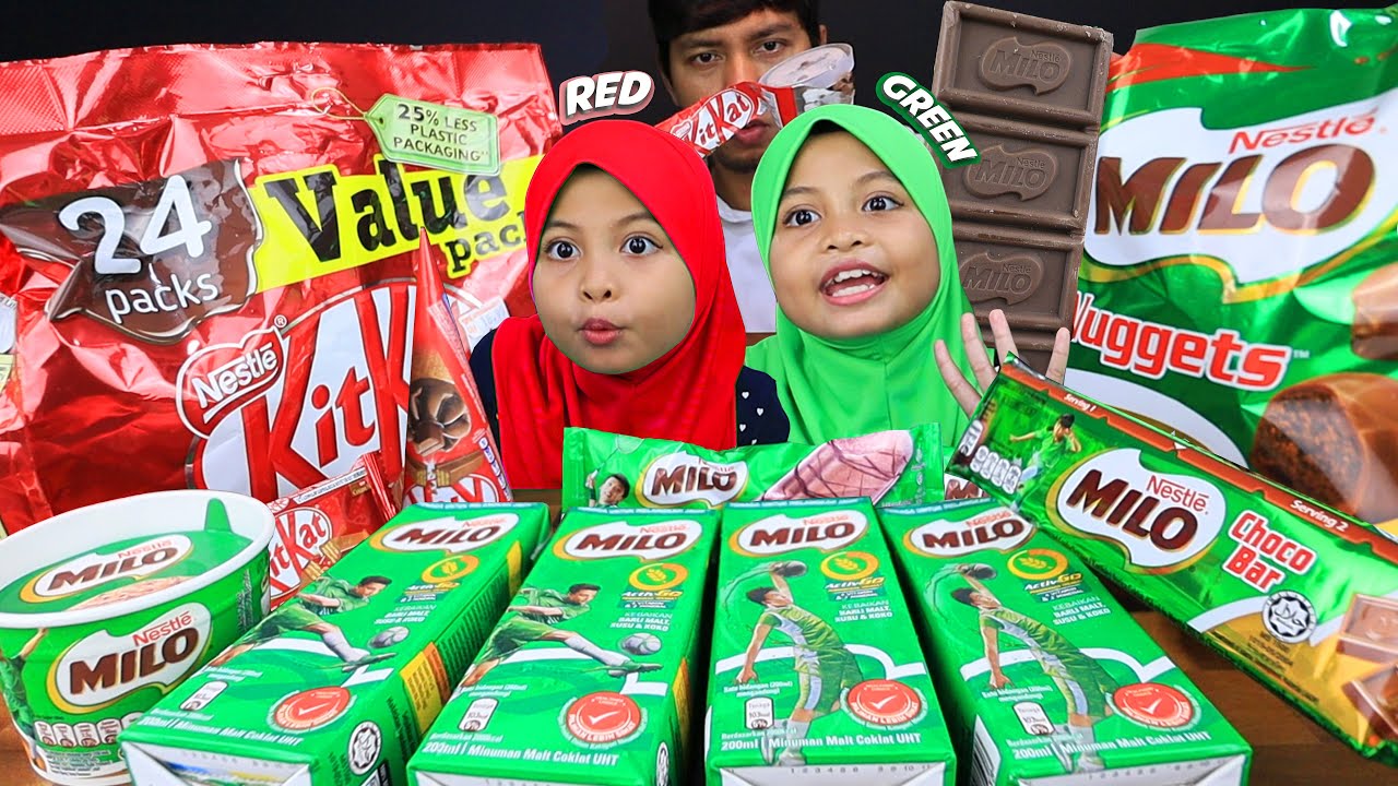 24JAM MILO vs KITKAT! KitKat Cornetto, Milo ice cream, Milo choco bar ...