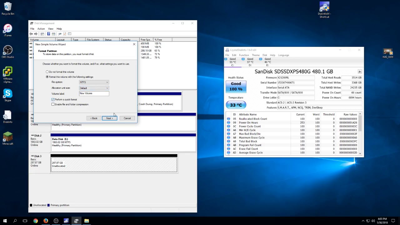 HDD Setup and basic testing for staff system use - YouTube