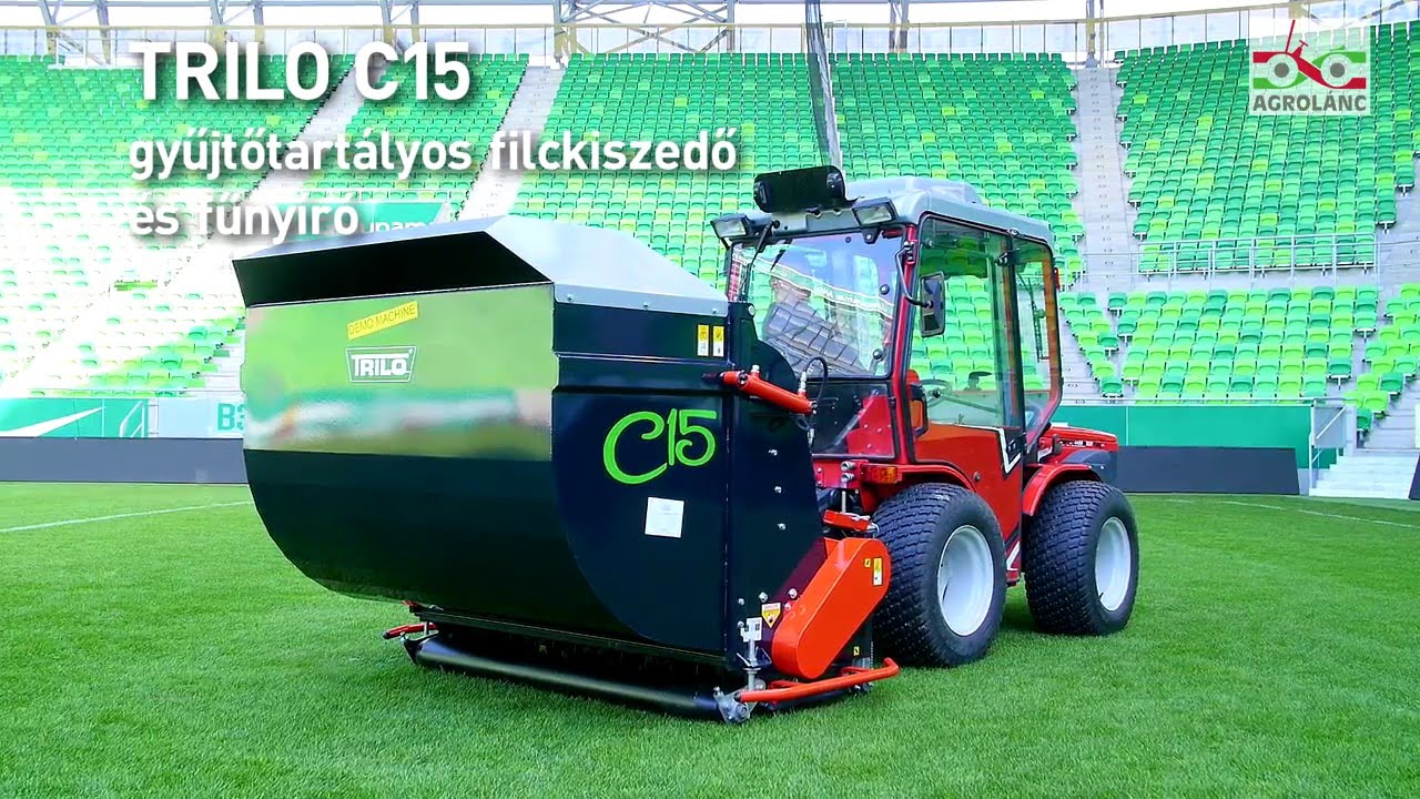Trilo C15 gyűjtőtartályos filckiszedő berendezés - YouTube