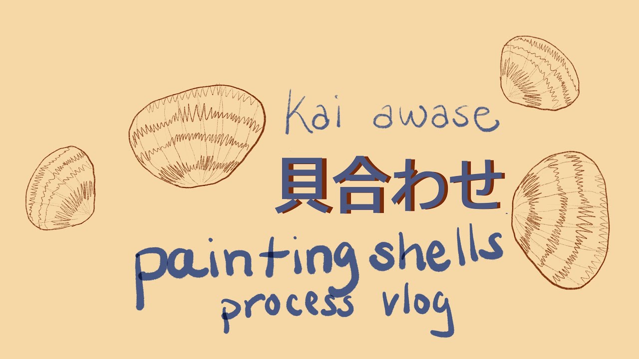 Studio Vlog: Japanese Shell Art 貝合わせ kai-awase - YouTube