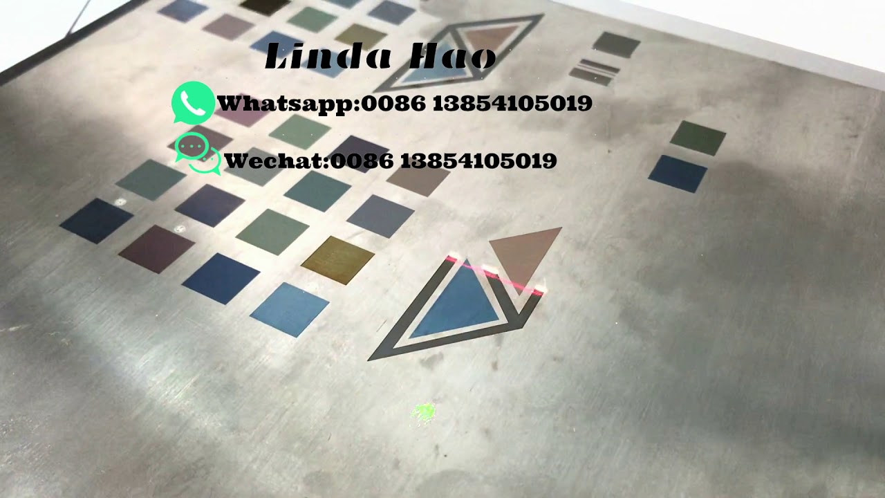 laser marking color machine | Mopa Laser marking Machine - YouTube
