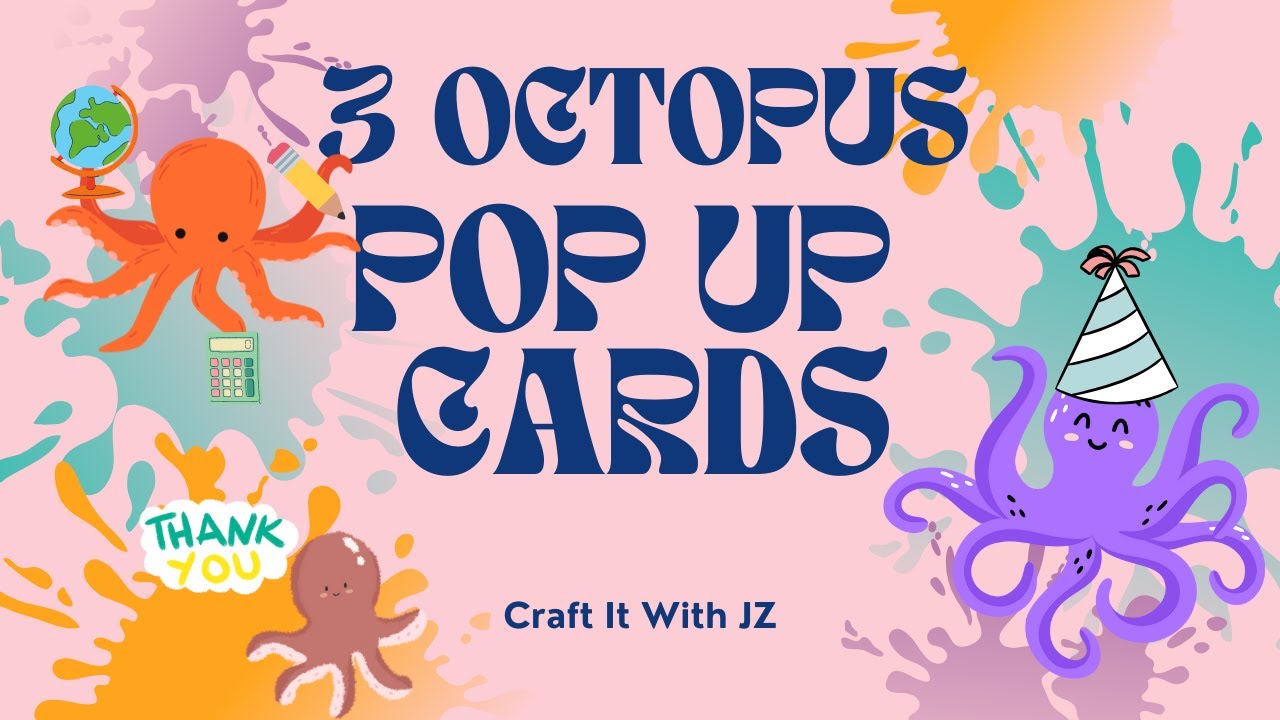 Pop Up Card - Octopus Pop Up Card - - YouTube
