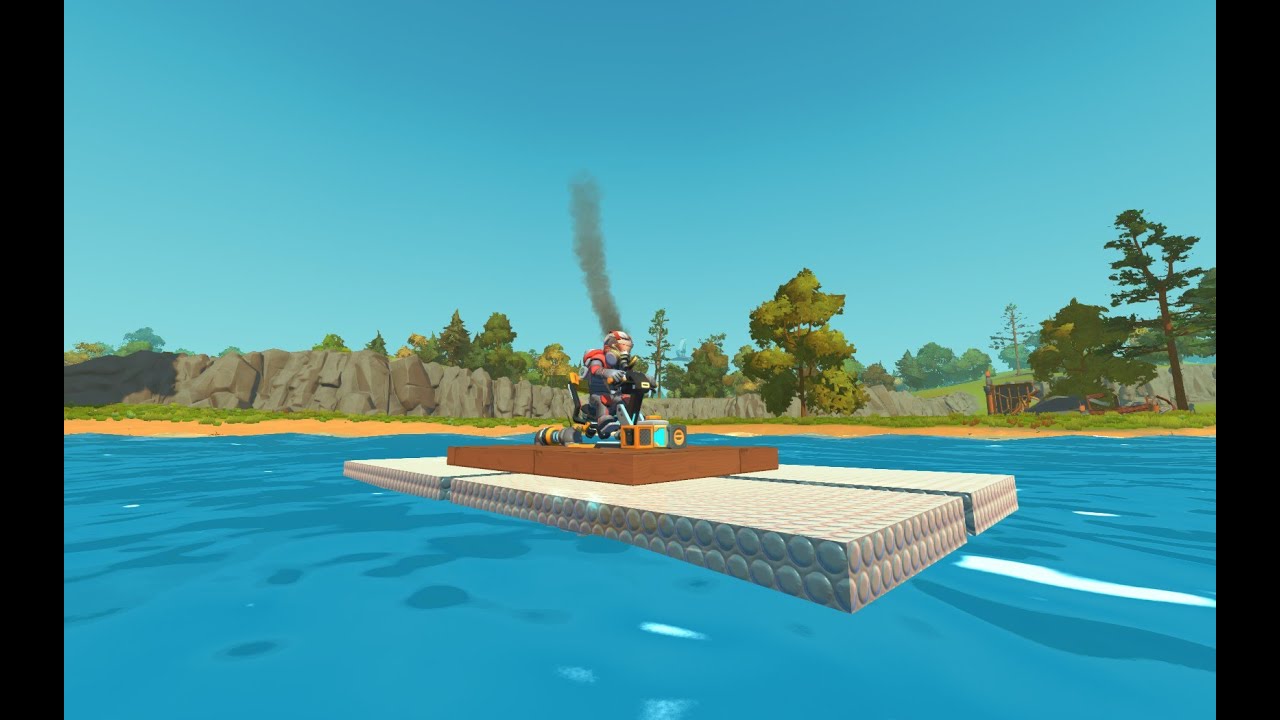 Scrap Mechanic Survival - Watergun Speedboat Test - Fun with WaterGun ...