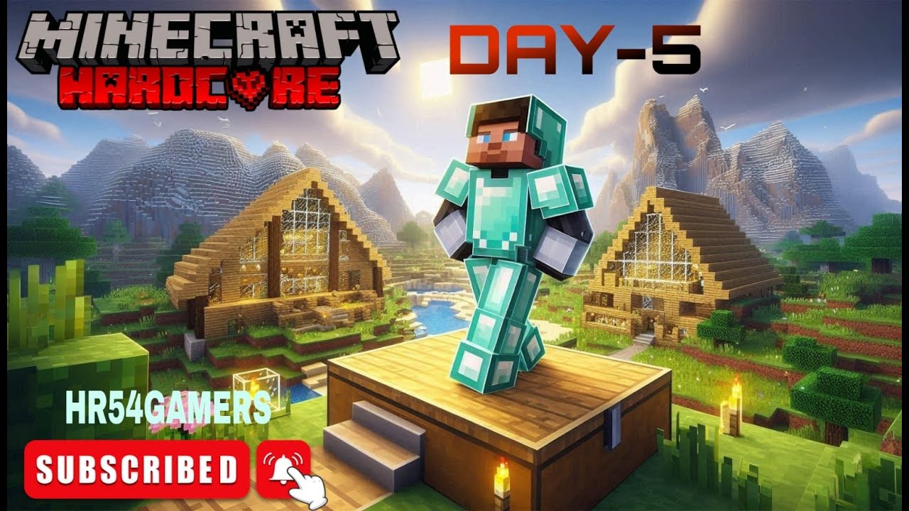 Minecraft Hardcore Series - Day 5 hr54LIVE! - YouTube