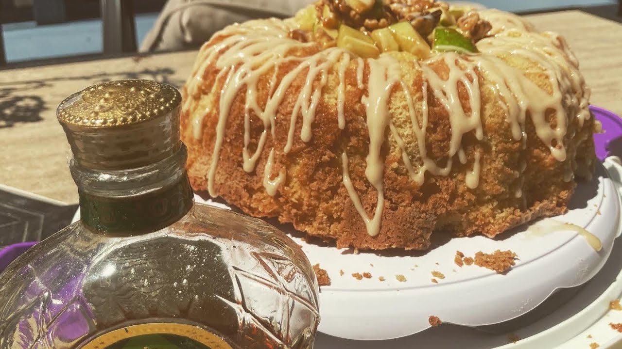 Crown Royal Apple Bundt Cake! - YouTube