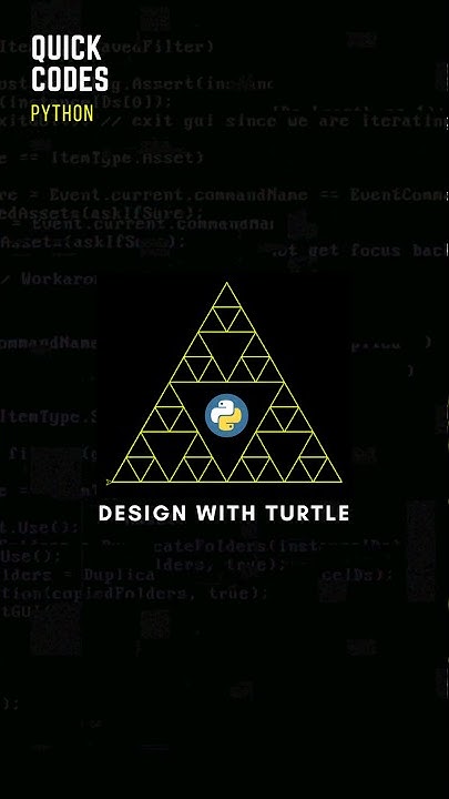 Sierpinski Design🔺with Turtle In Python Python Coding Turtle Shorts Codingshorts Youtube