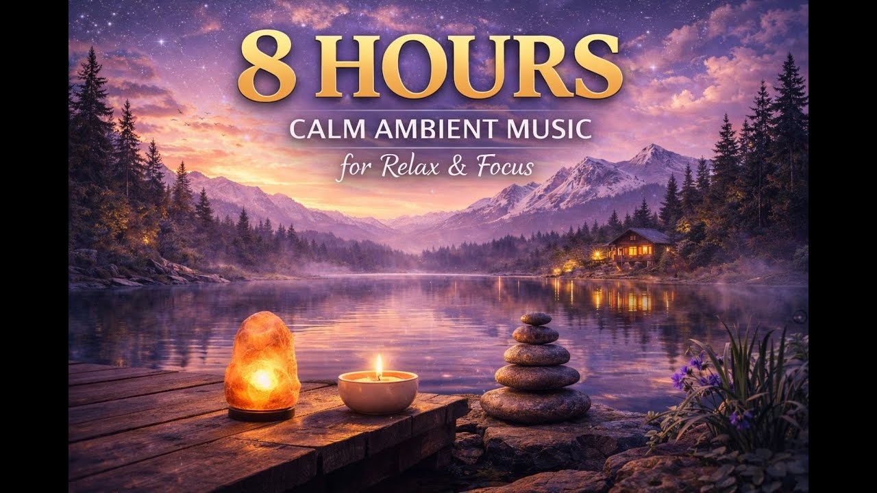 8 Hours Calm Ambient Music for Relax & Focus 🌿 Peaceful Background ...