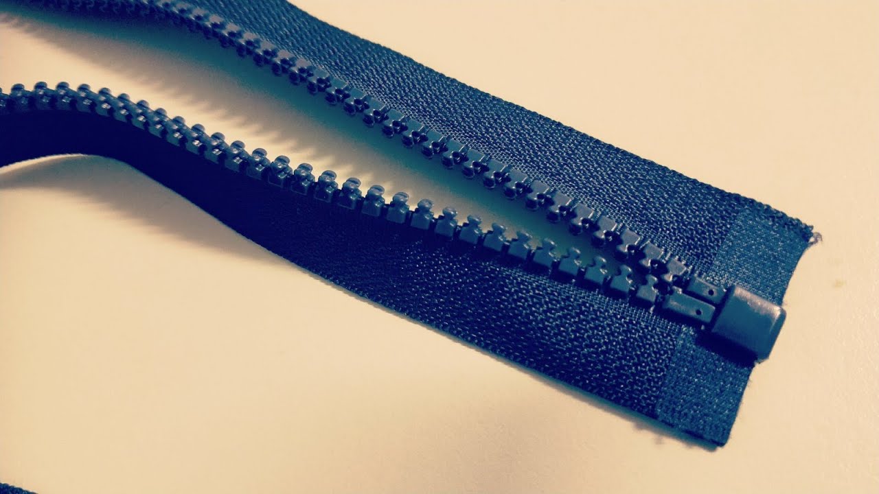 DIY How to fix a chunky heavy duty open ended zipper by hand? - YouTube