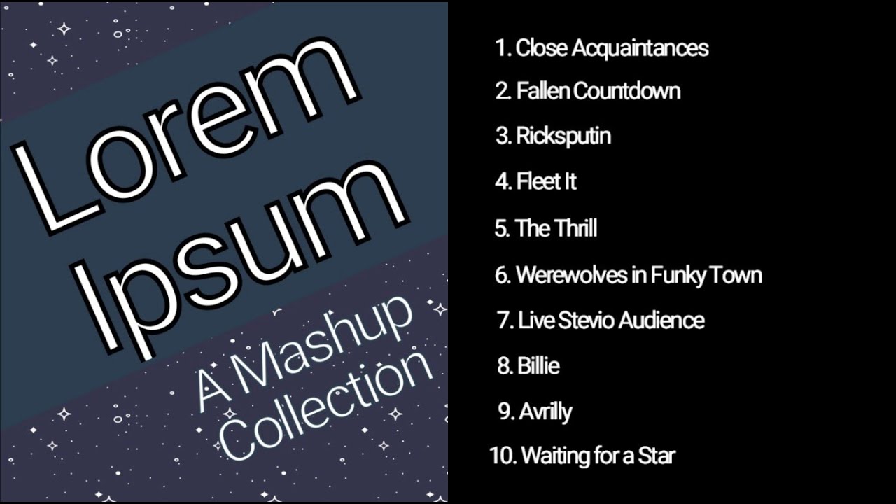 Lorem Ipsum (MASHUP ALBUM) - YouTube