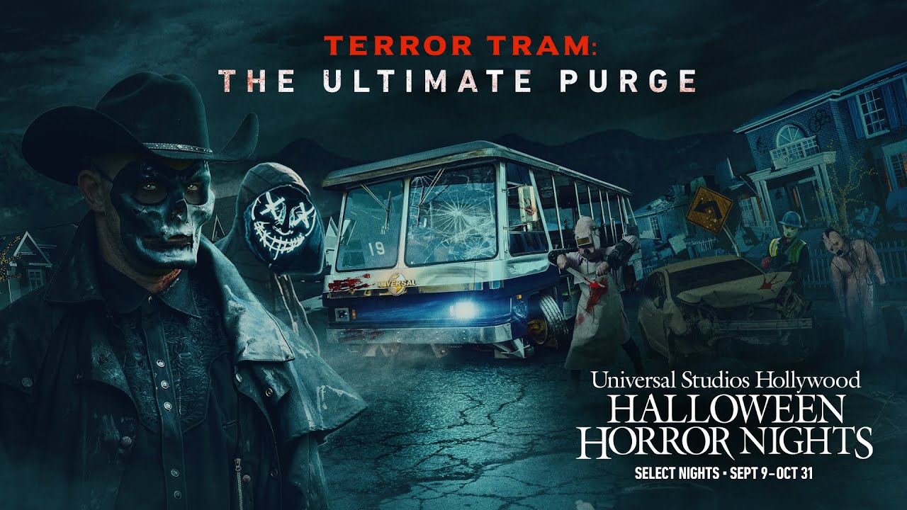 Terror Tram: The Ultimate Purge Reveal | Halloween Horror Nights 2021 # ...